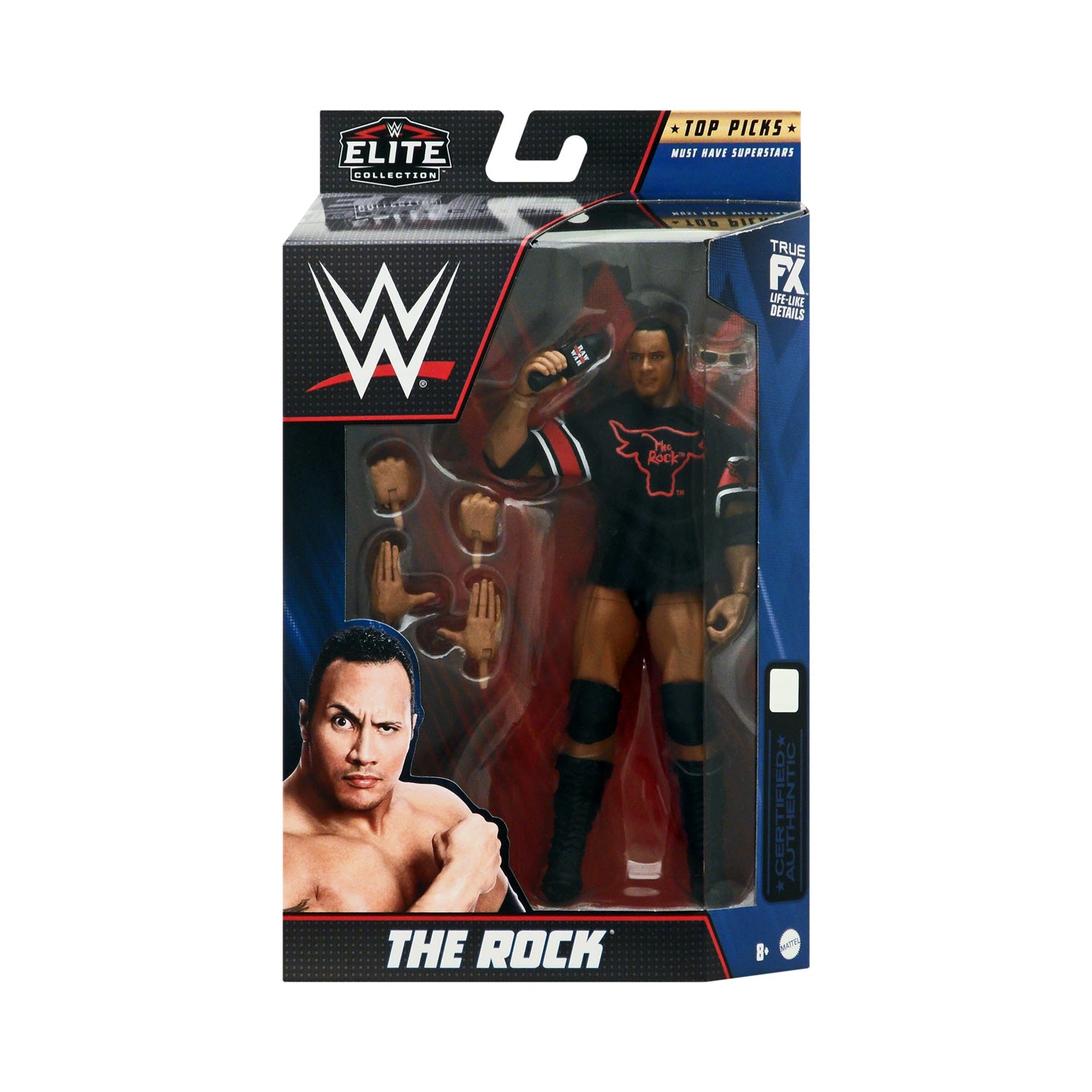 WWE Elite Collection Top Picks 2022 The Rock Action Figure – Action ...