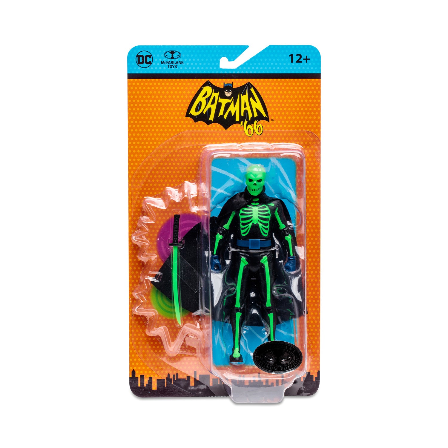 DC Retro Batman '66 Lord Death Man Platinum Edition 6-Inch Action Figu ...