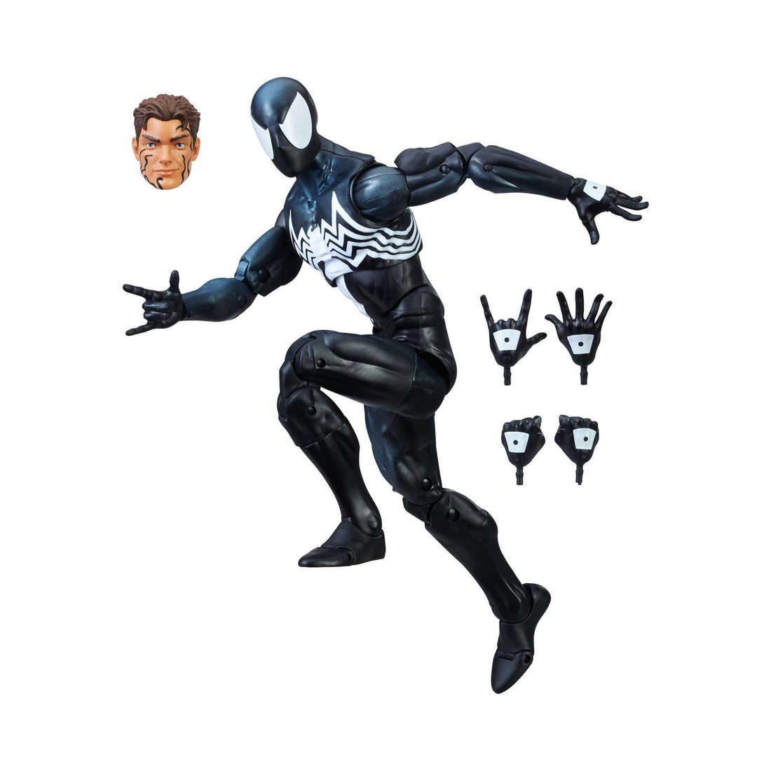 Marvel Legends Black Costume Spider-Man Exclusive 12-Inch Action Figur ...