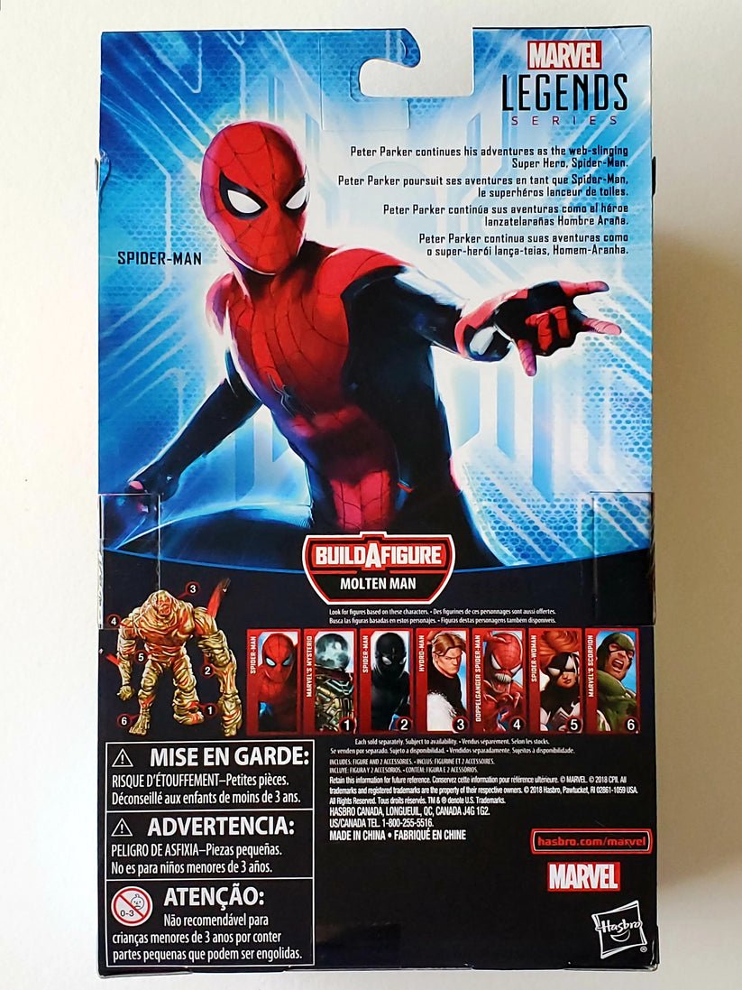 Marvel Legends Molten Man Series Spider-Man 6-Inch Action Figure ...