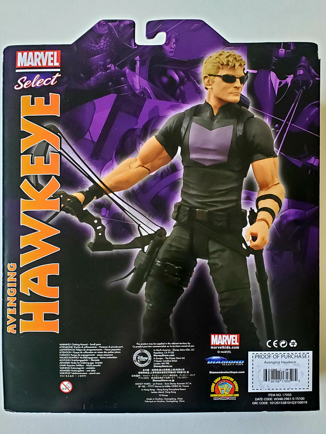 Marvel Select Exclusive Avenging Hawkeye (Blond Hair) Action Figure ...