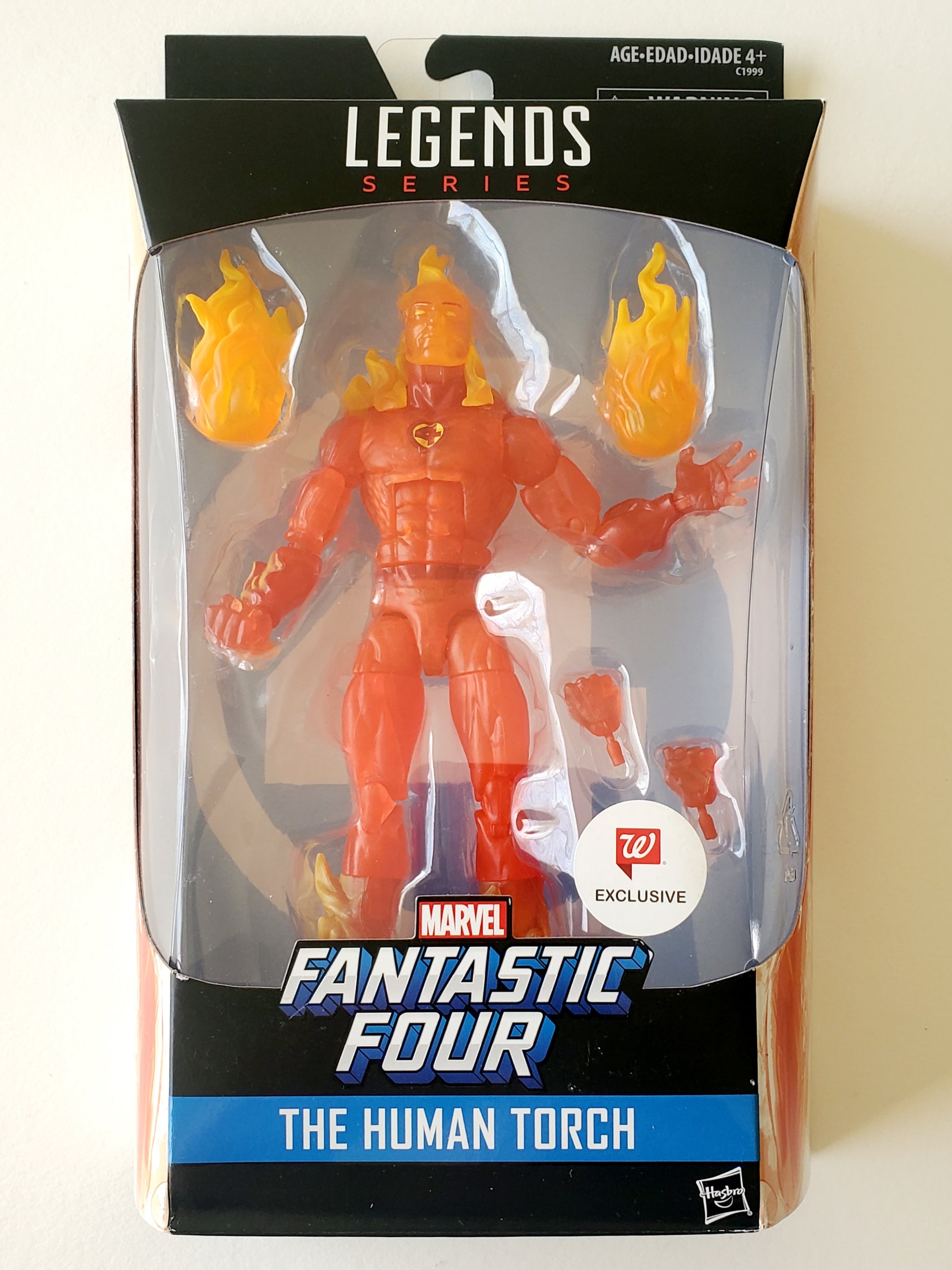 Marvel Legends Exclusive Human Torch 6-Inch Action Figure – Action ...