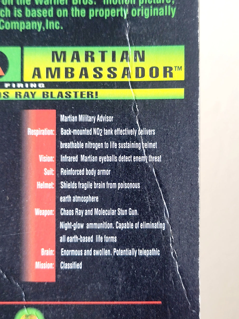 Martian Ambassador with Chaos Ray Blaster Action Figure from Mars Atta ...